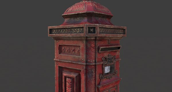 Post box 3D model - TurboSquid 1404545