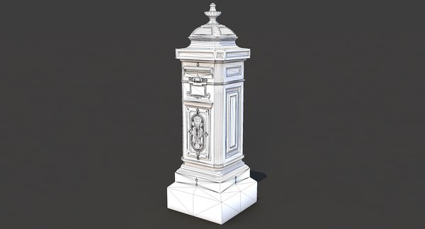 Post box 3D model - TurboSquid 1404545