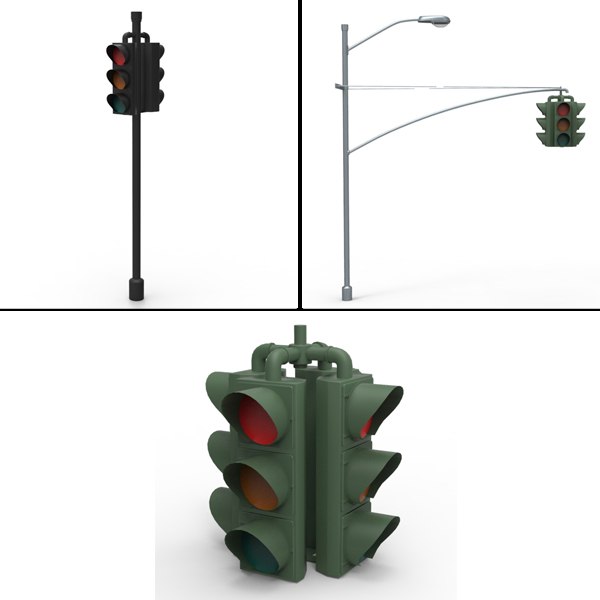 3d traffic light
