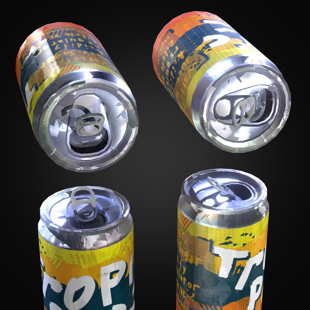 3D Stylized Soda Can Pack Model - TurboSquid 2343207