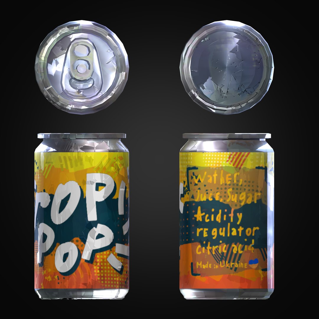 3D Stylized Soda Can Pack Model - TurboSquid 2343207