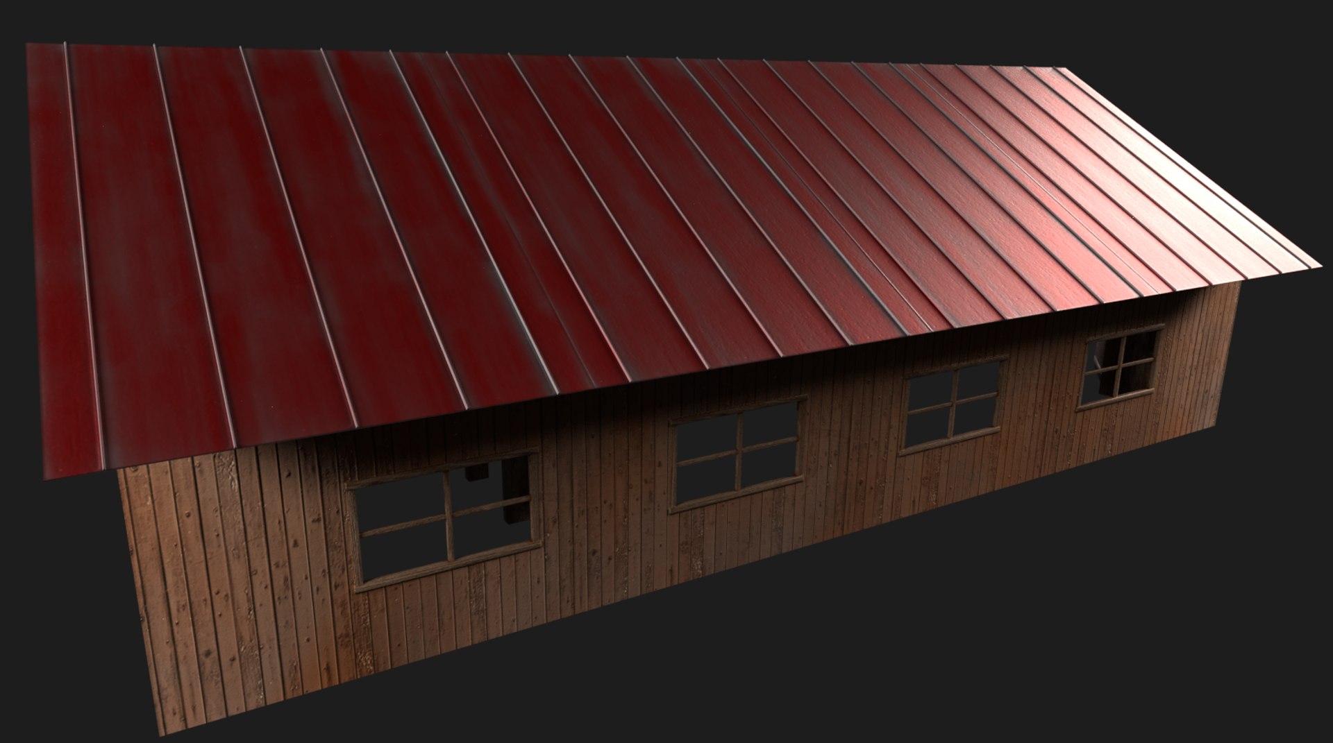 3D Wooden Barn - TurboSquid 1342519
