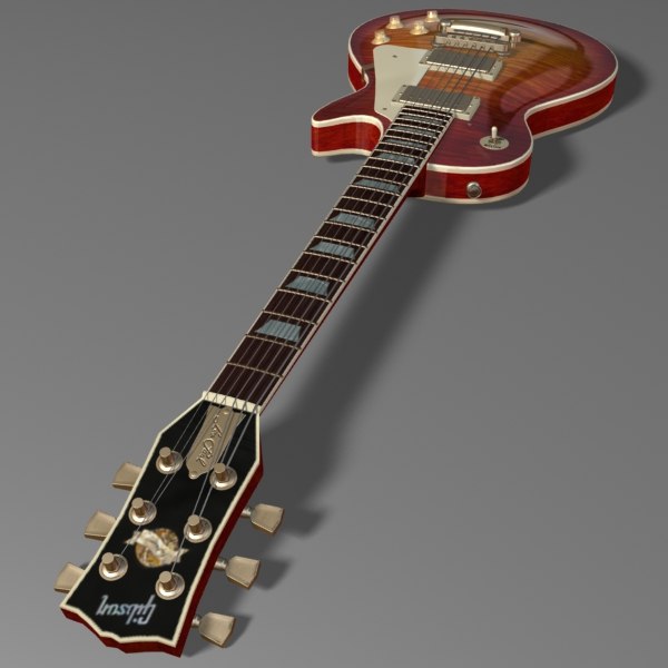 dxf gibson les paul guitar