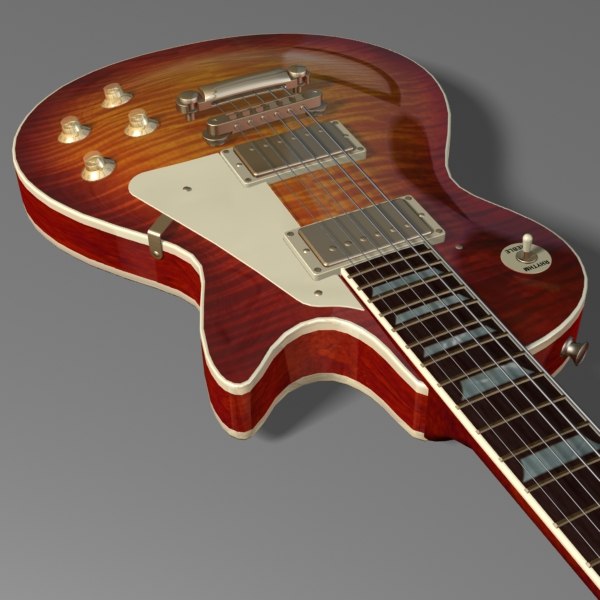 dxf gibson les paul guitar