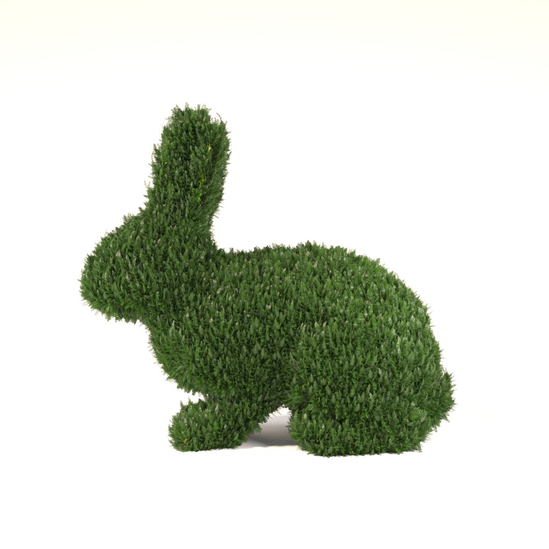 Bush Rabbit 3D Model - TurboSquid 1900531