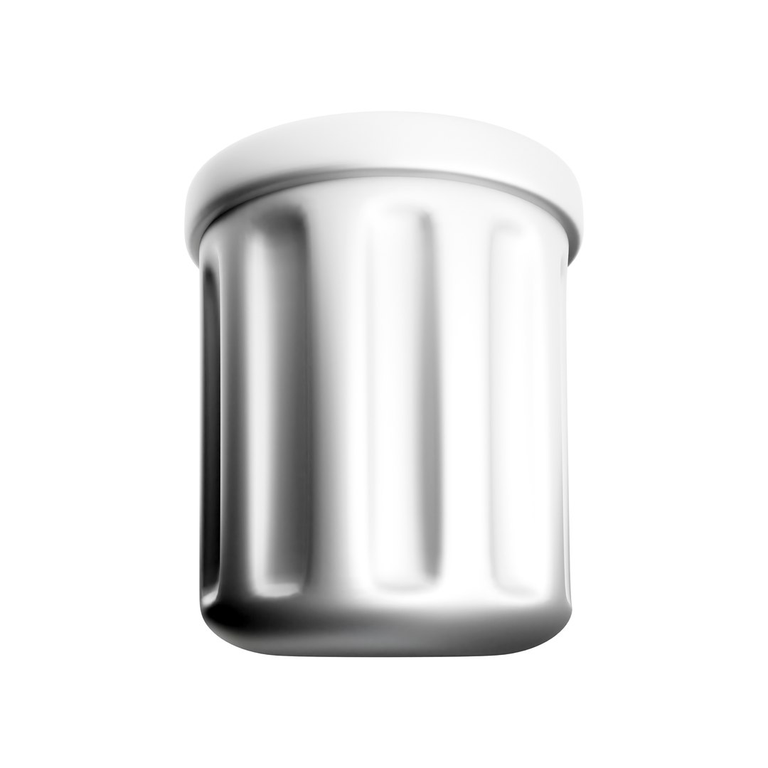 Trash Can Icon 3D Model - TurboSquid 2074141