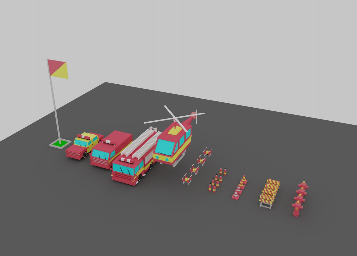 3D Vehicles Car Van Helicopter Model - TurboSquid 1575068