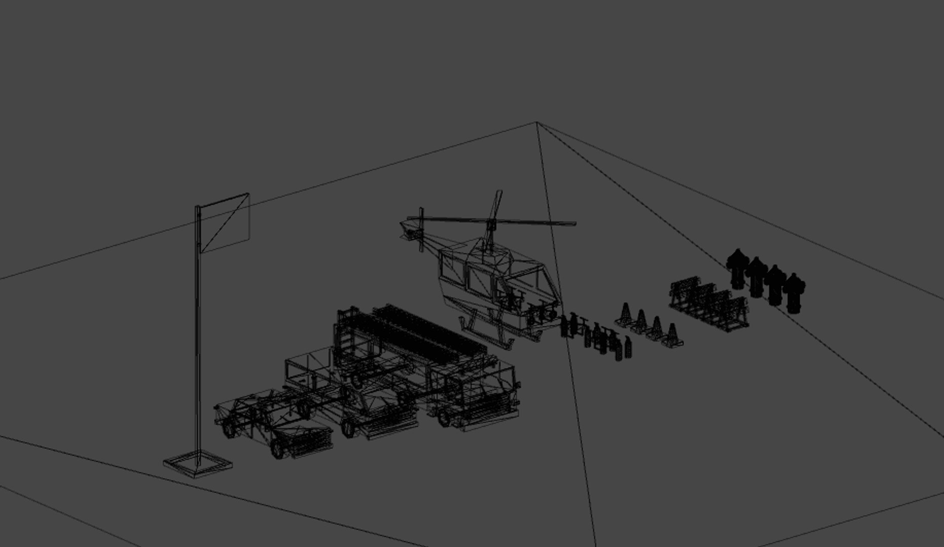 3D Vehicles Car Van Helicopter Model - TurboSquid 1575068
