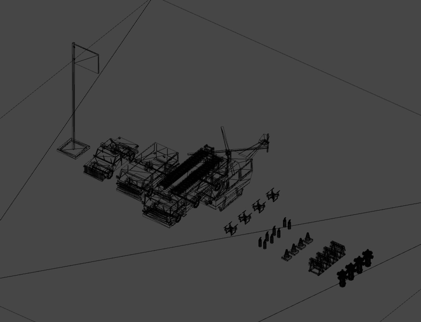 3D Vehicles Car Van Helicopter Model - TurboSquid 1575068