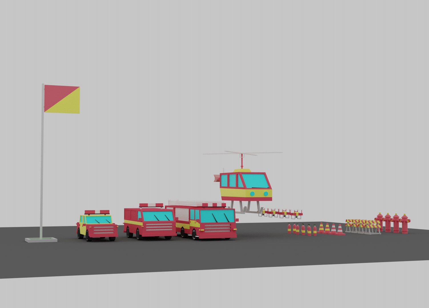 3D Vehicles Car Van Helicopter Model - TurboSquid 1575068