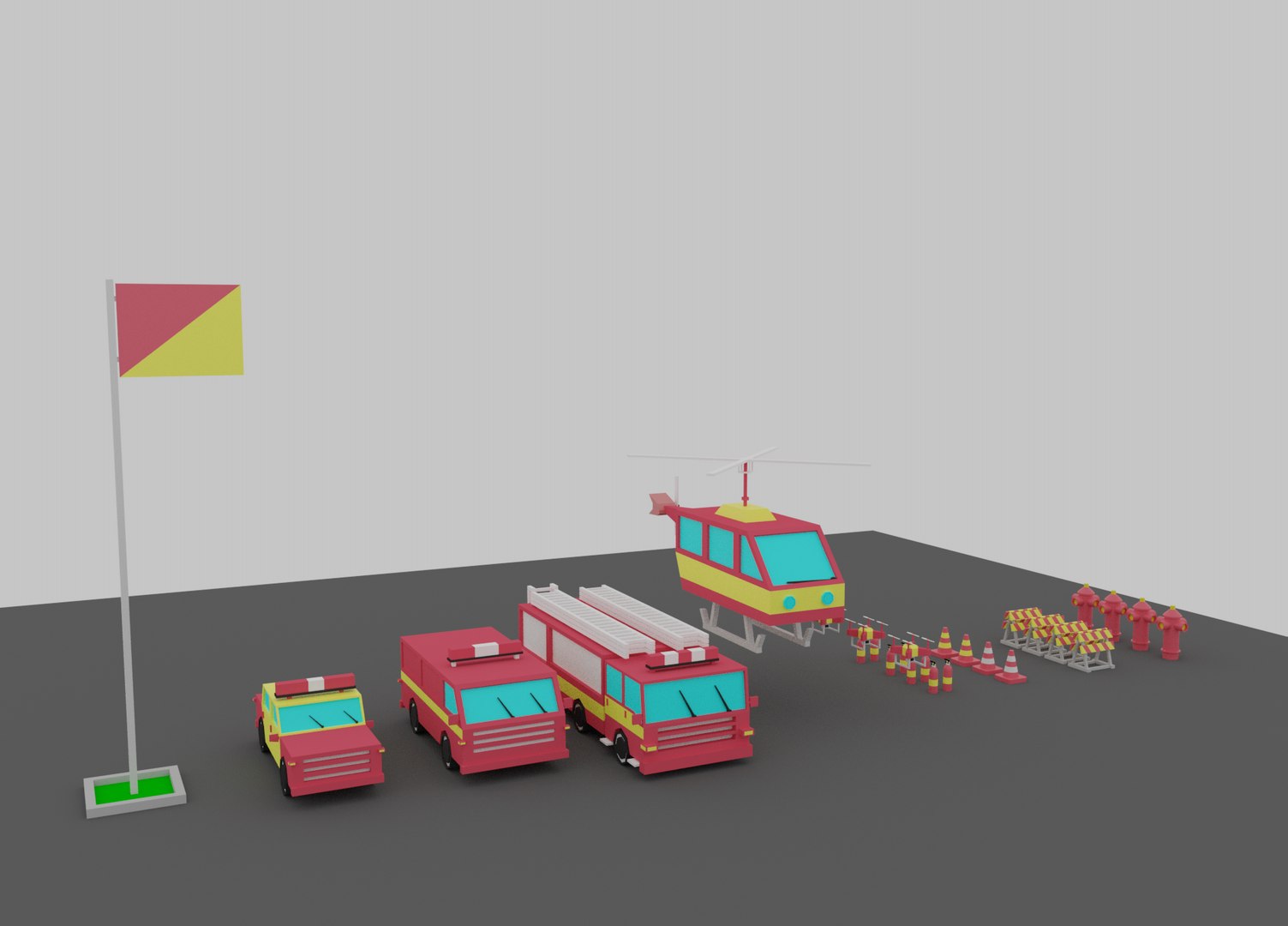 3D Vehicles Car Van Helicopter Model - TurboSquid 1575068