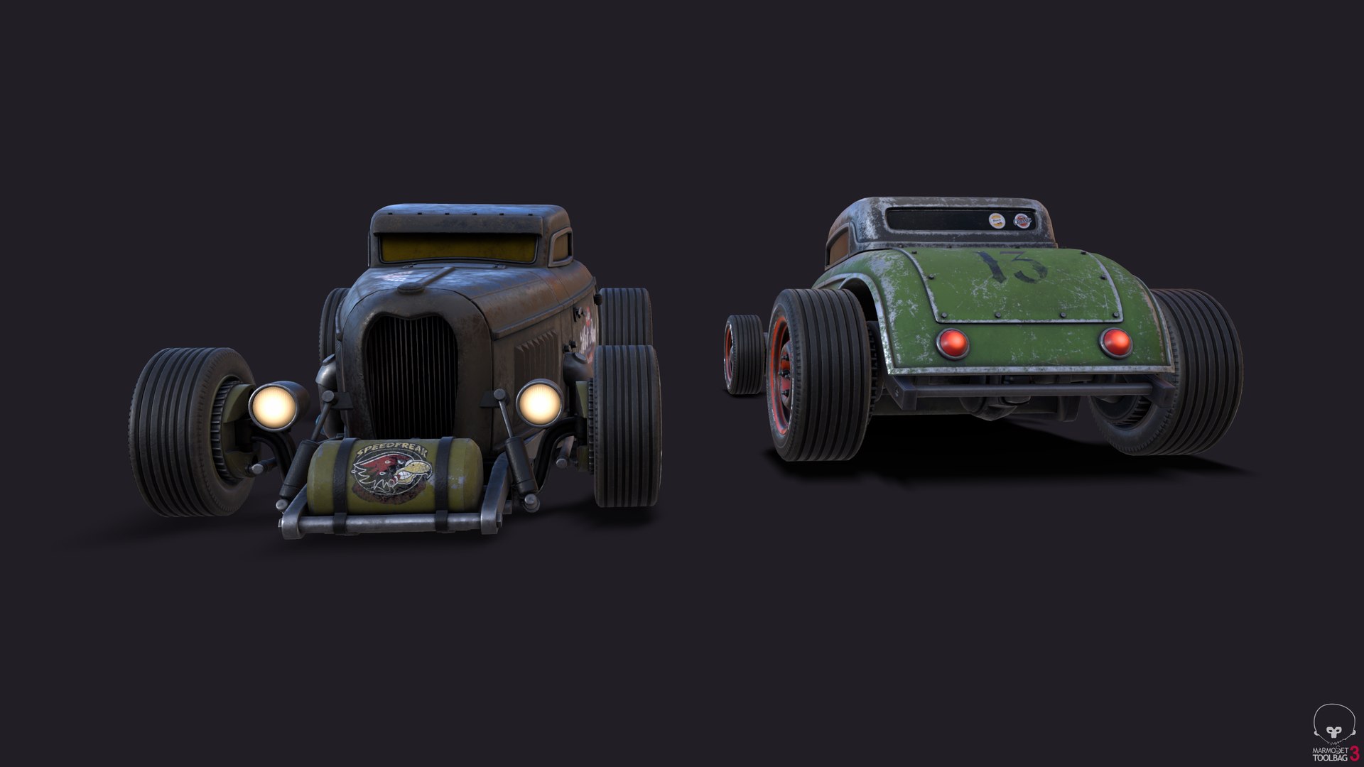 3D hot rod model - TurboSquid 1199727