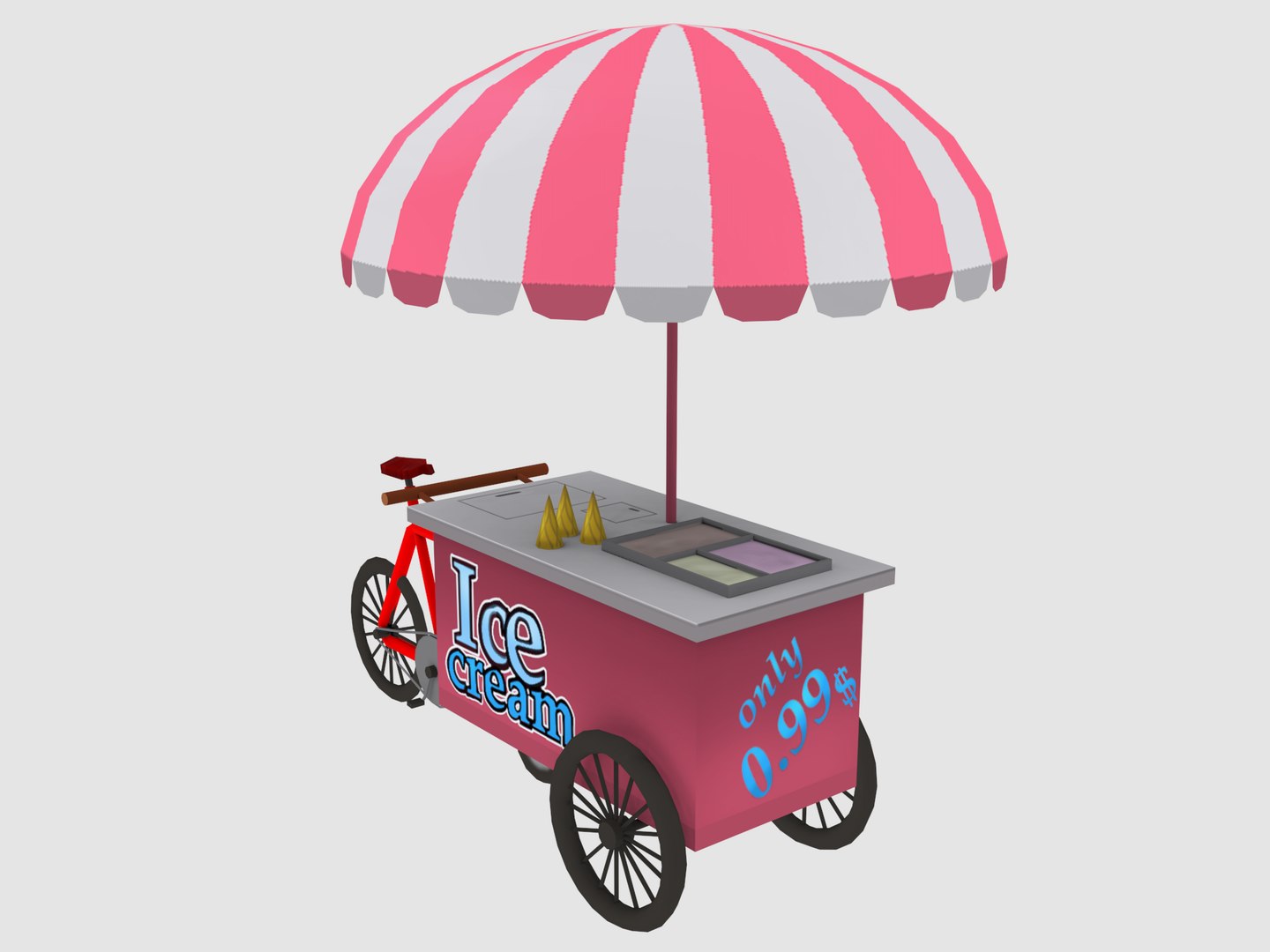 3D Food Carts Cartoon Model - TurboSquid 1304832