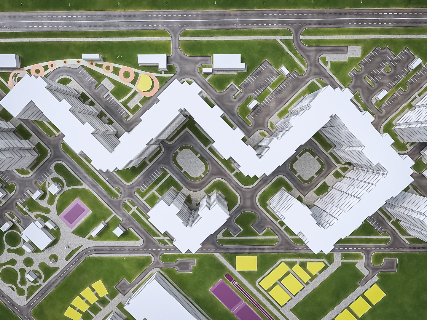 3D Urban Area 04 Model - TurboSquid 1751258