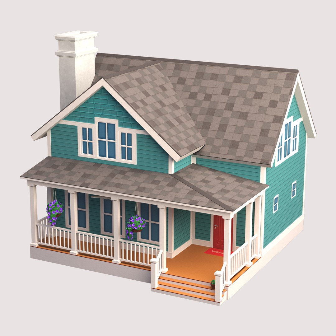 3D Low Poly House - TurboSquid 1924280