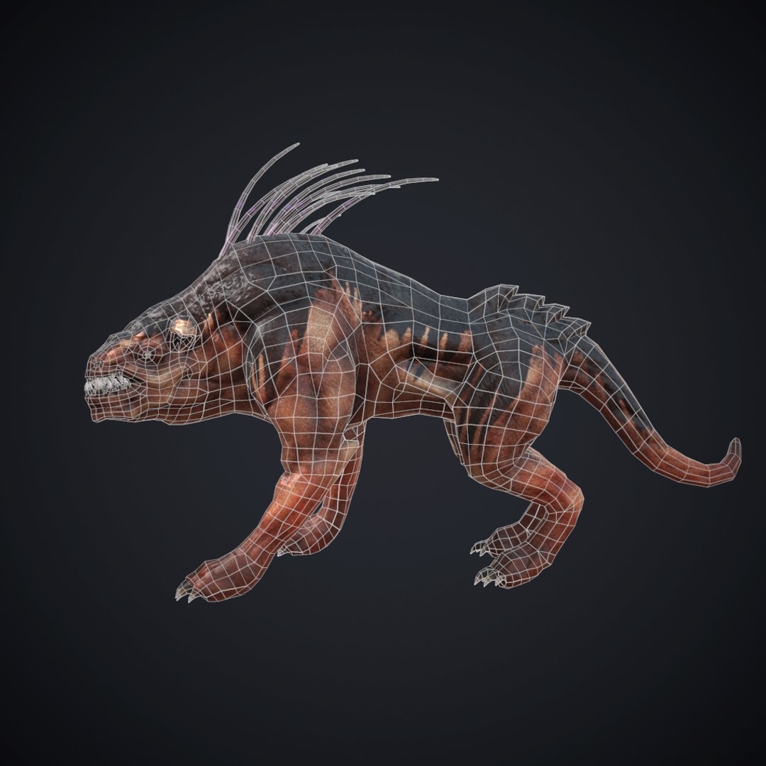 3d Character Creature Ripper Dog