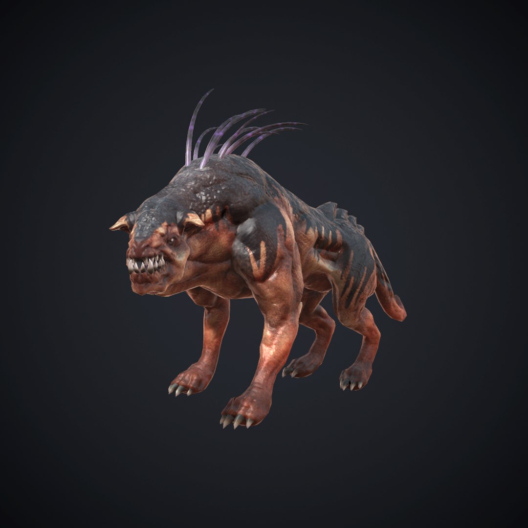 3d Character Creature Ripper Dog