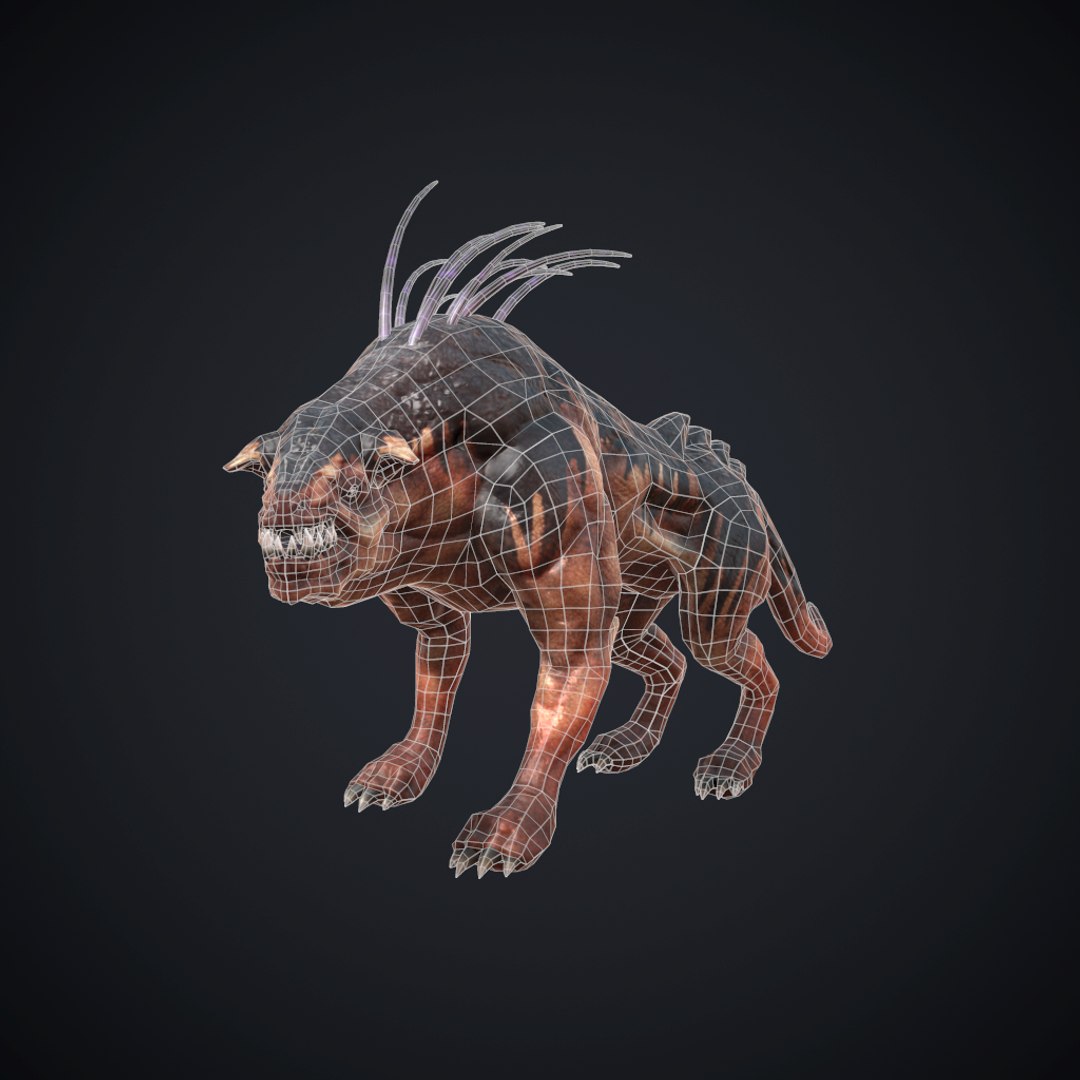 3d Character Creature Ripper Dog