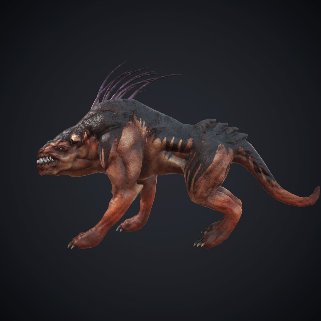 3d Character Creature Ripper Dog