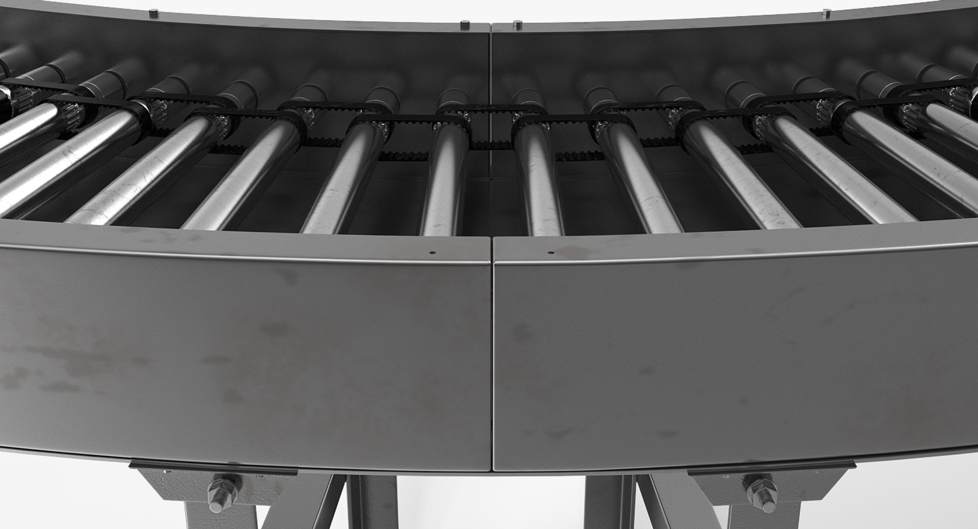 Bend Roller Conveyor Motorised 3D Model - TurboSquid 1329013