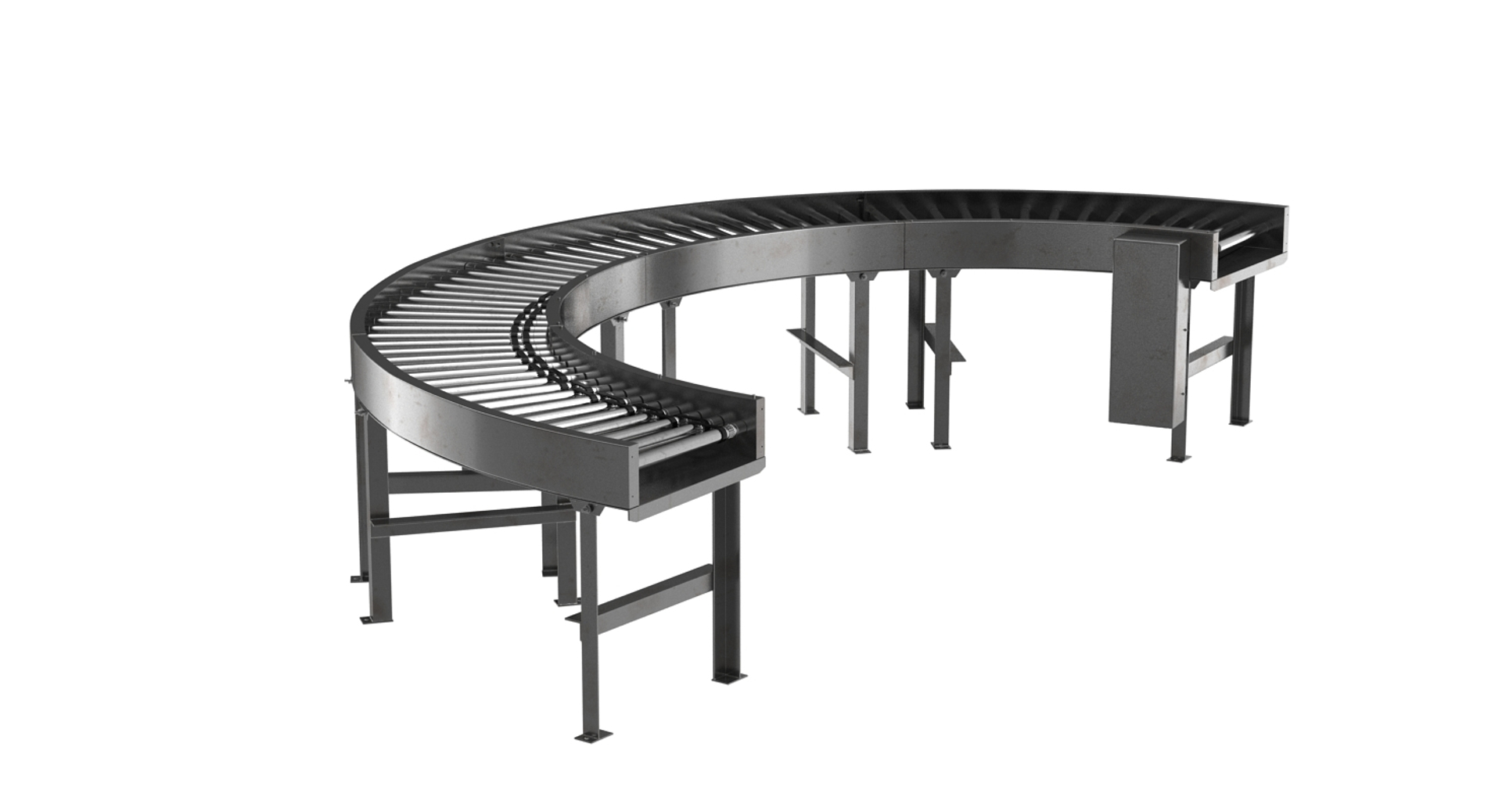 Bend Roller Conveyor Motorised 3D Model - TurboSquid 1329013