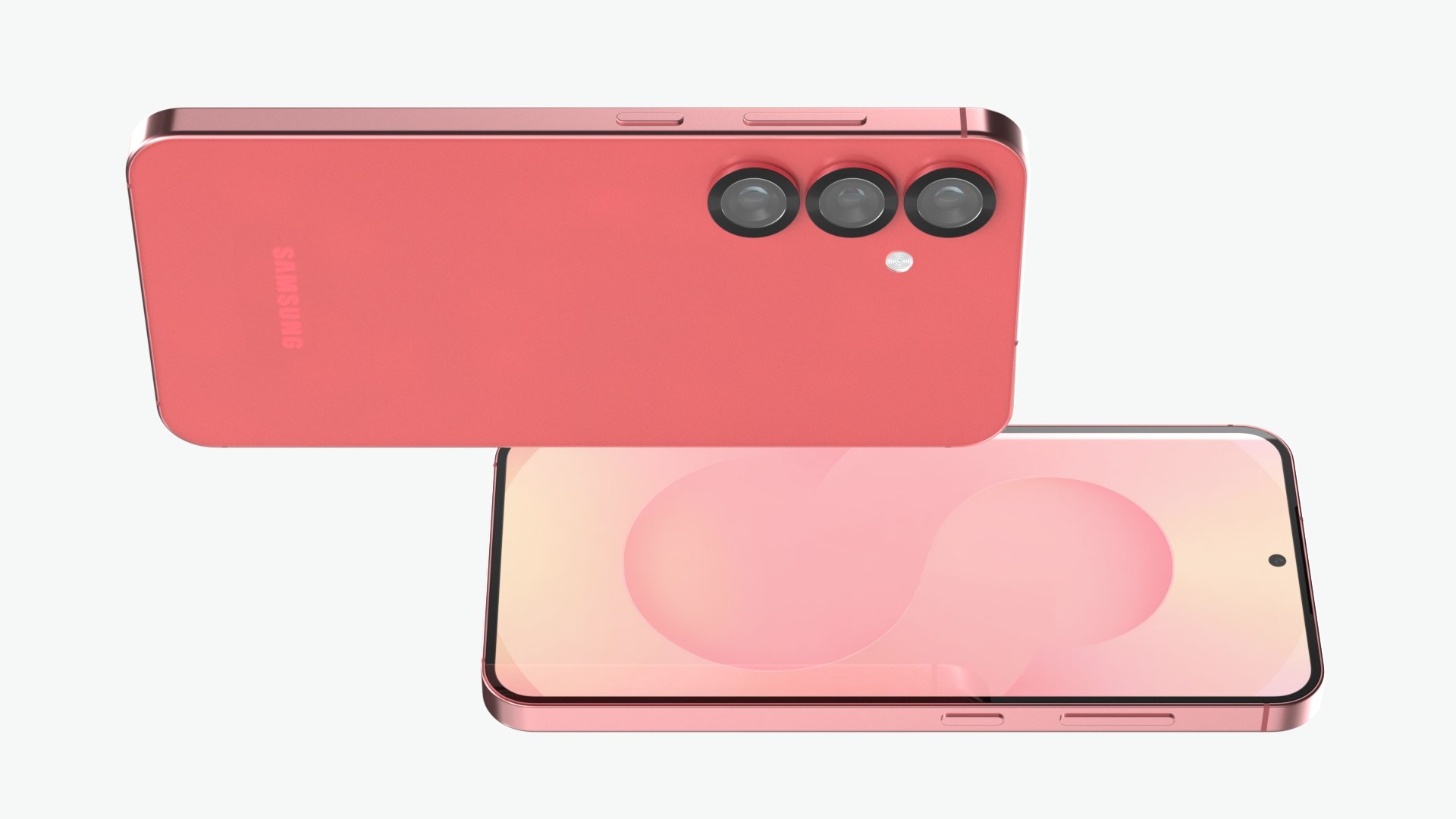 Samsung Galaxy S25 Coral Red 3D Model - TurboSquid 2345302