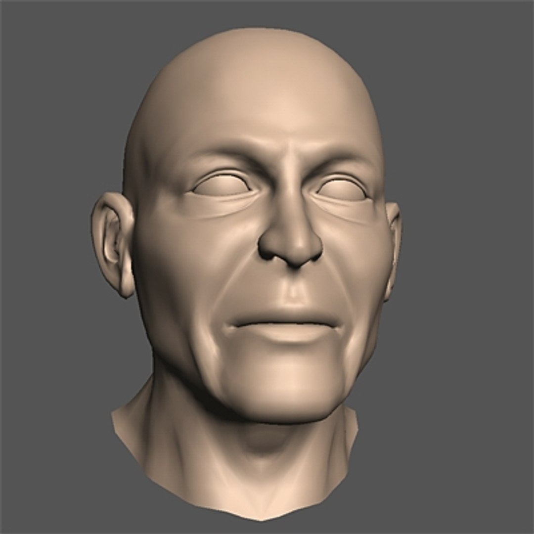 Maya Realistic Male Head