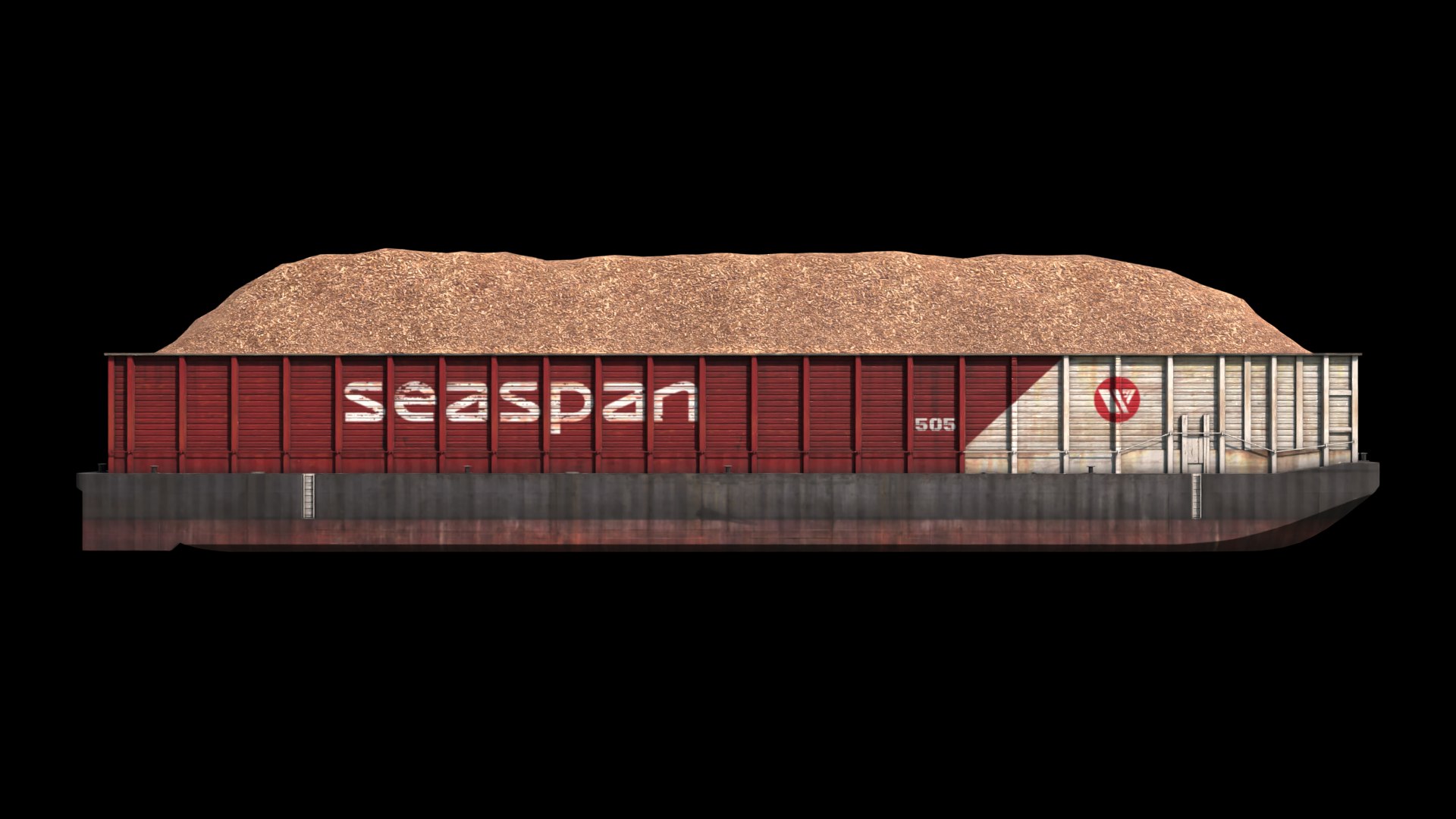 3D Seaspan Barge 505 - TurboSquid 2124896