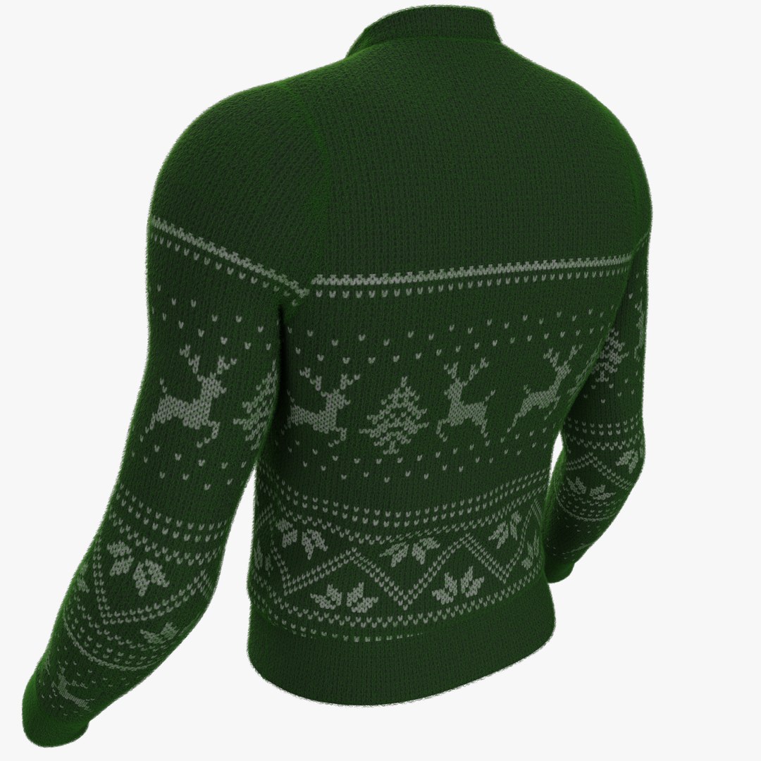 3D Model Christmas Sweater - TurboSquid 1830867