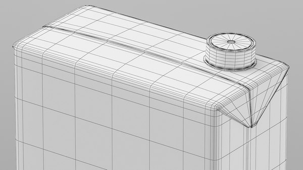 3D milk box set model - TurboSquid 1592769