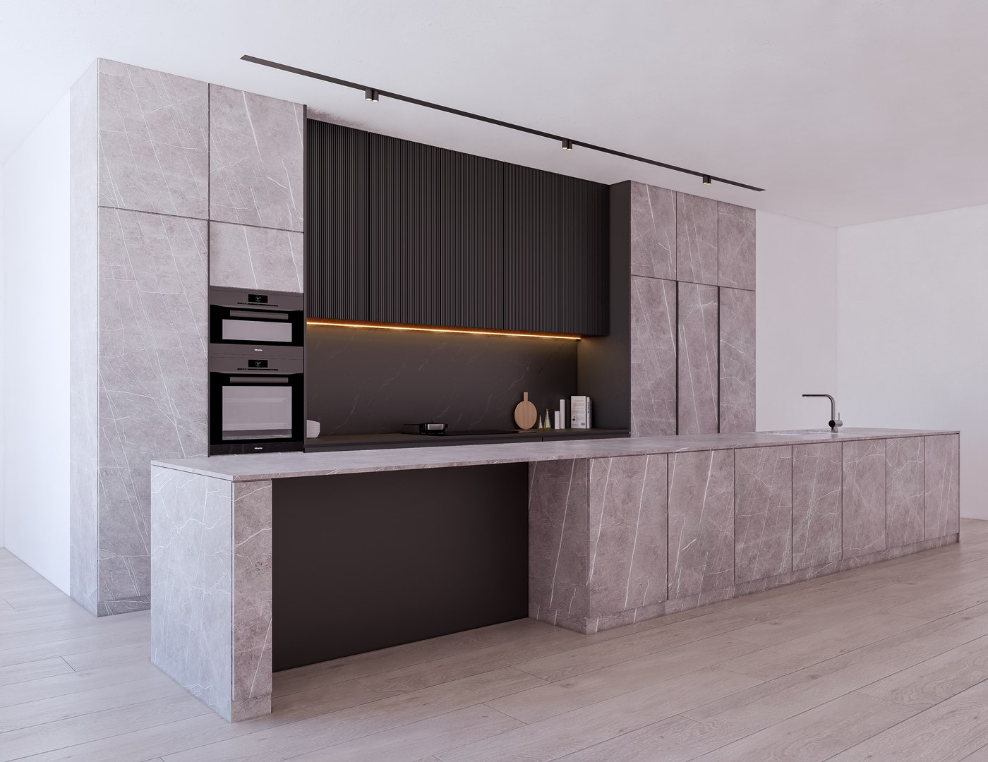 3D Modern Kitchen Collection Created In Revit Model - TurboSquid 2020814