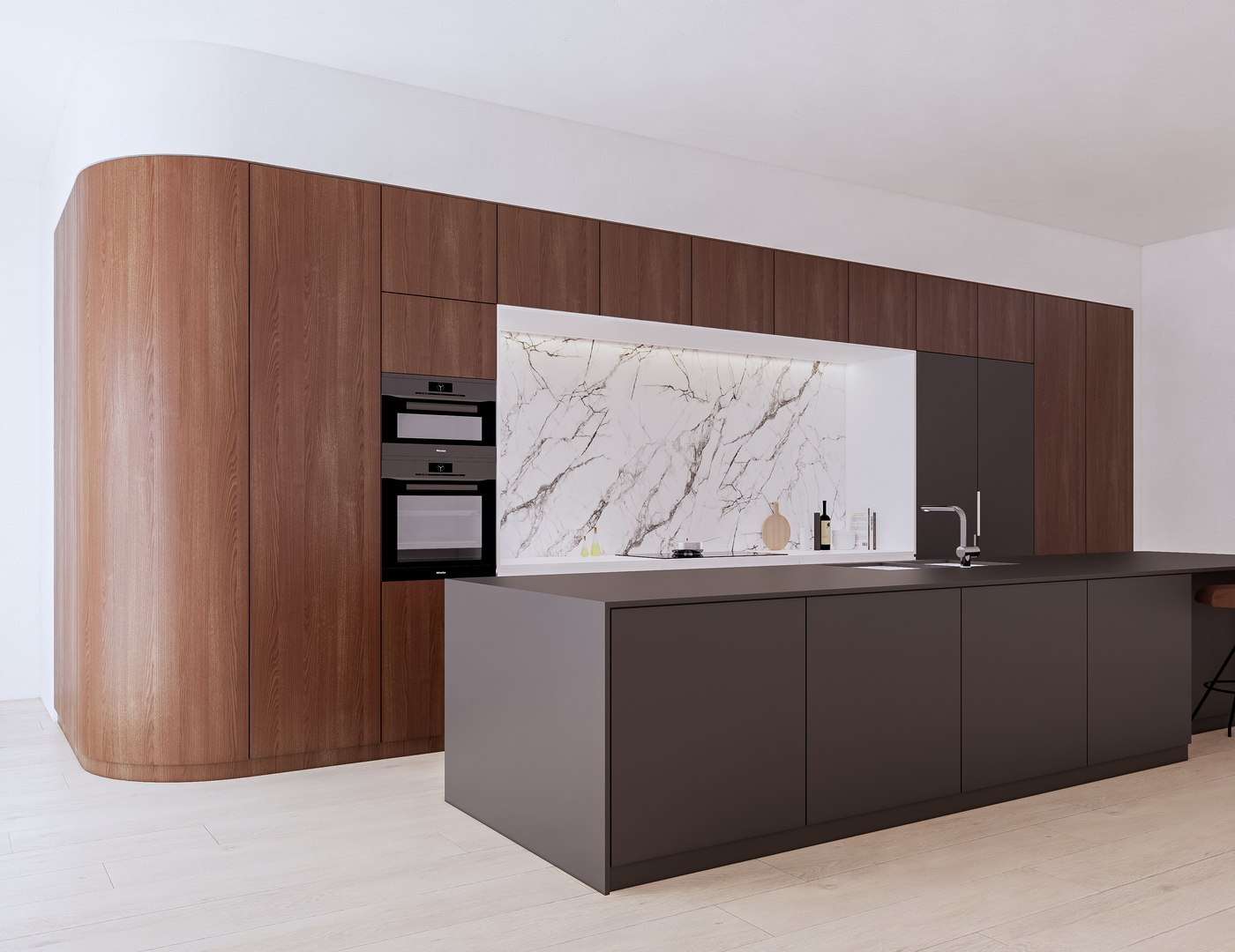3D Modern Kitchen Collection Created In Revit Model - TurboSquid 2020814