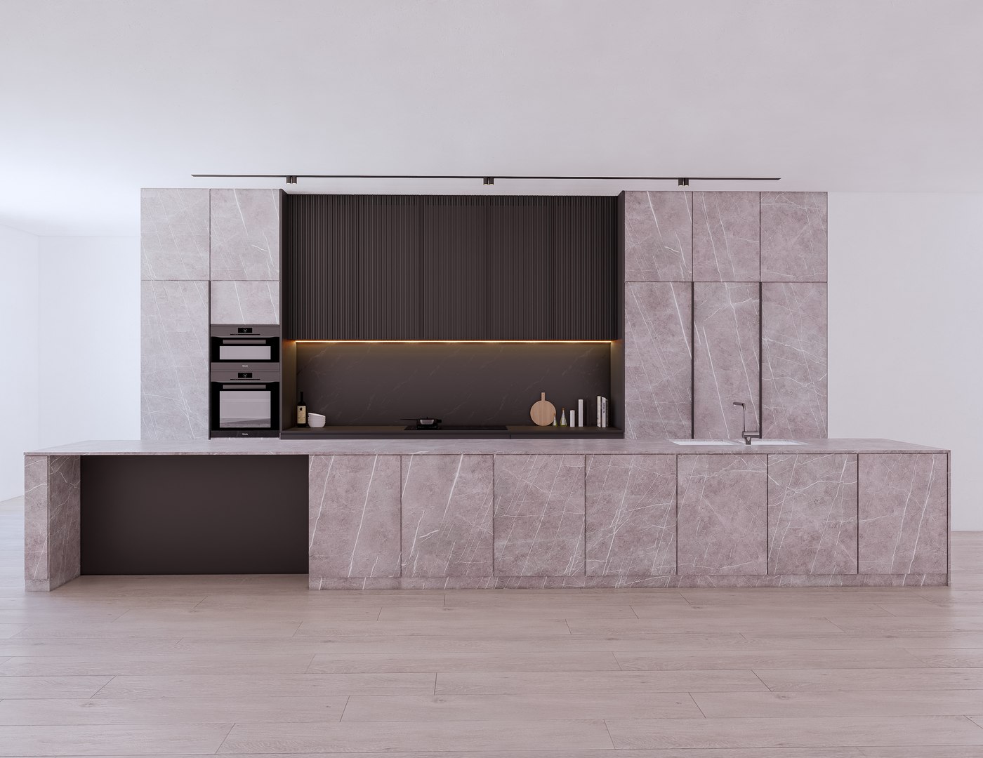 3D Modern Kitchen Collection Created In Revit Model - TurboSquid 2020814