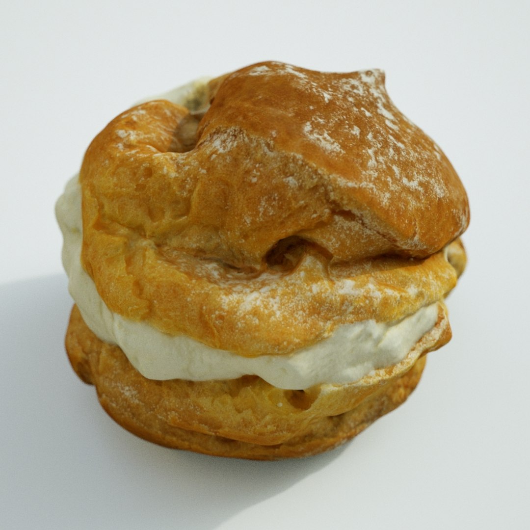 Free 3D Model Cream Puff - TurboSquid 1265878