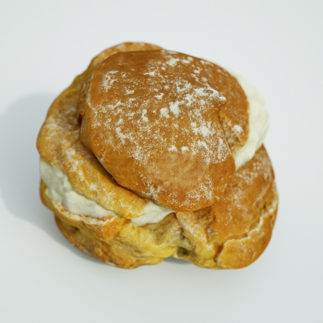 Free 3D Model Cream Puff - TurboSquid 1265878