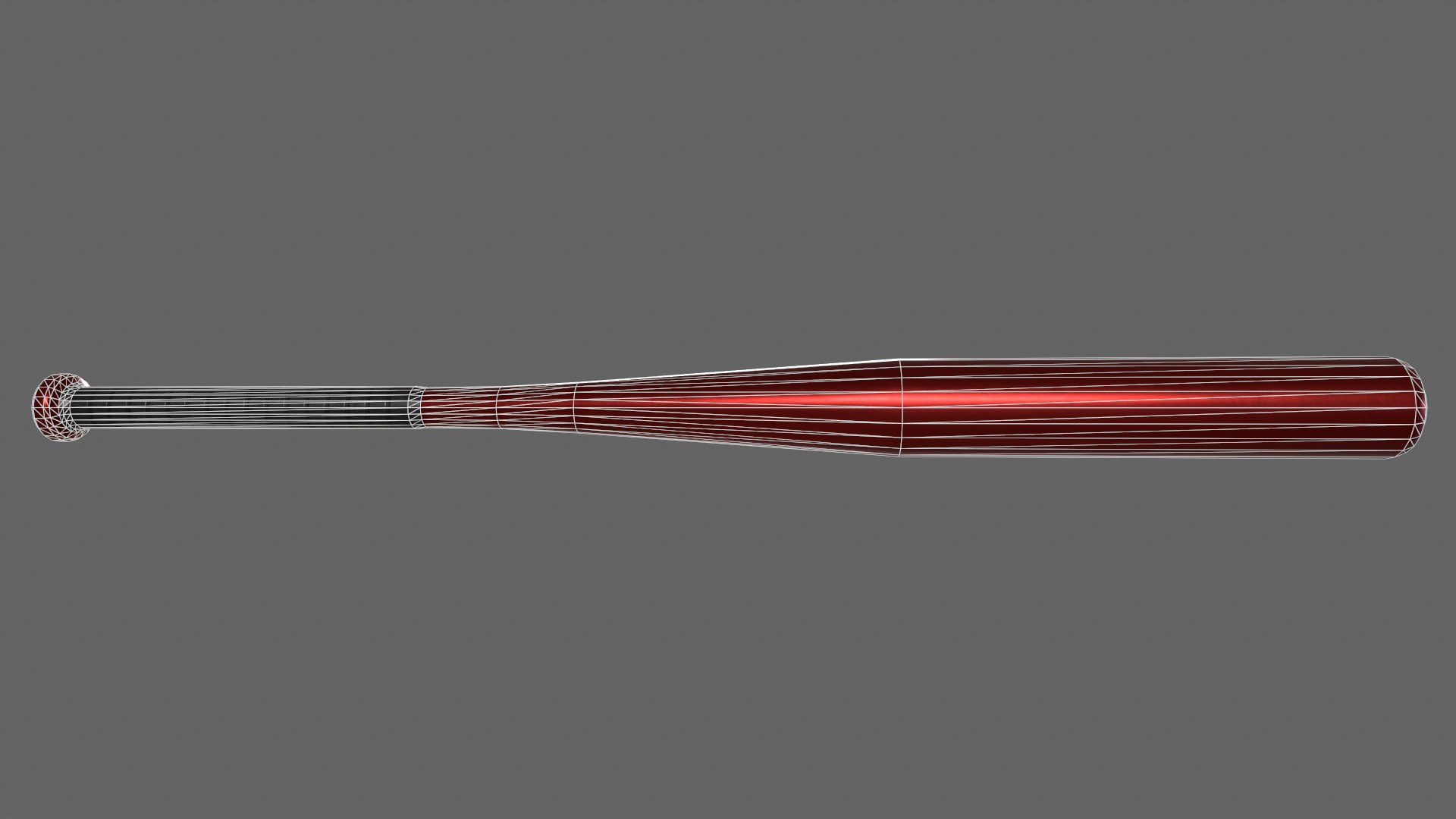 PBR Baseball Bat Red 3D model - TurboSquid 1721193