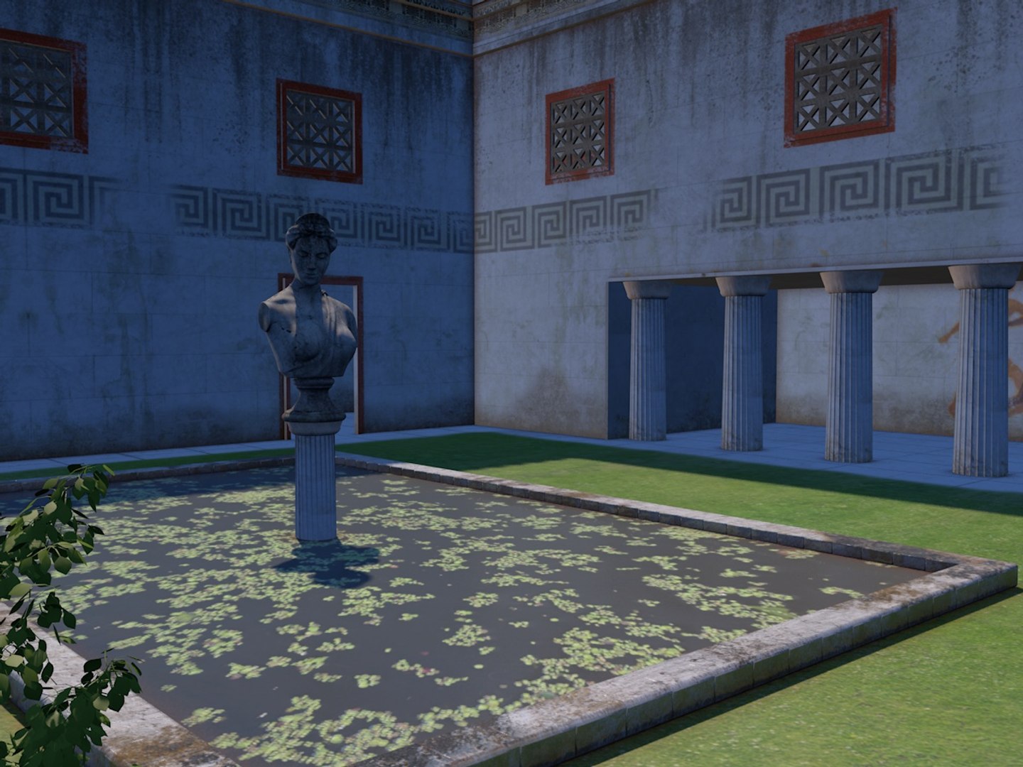 Classical Greek House 3D Model - TurboSquid 1309989