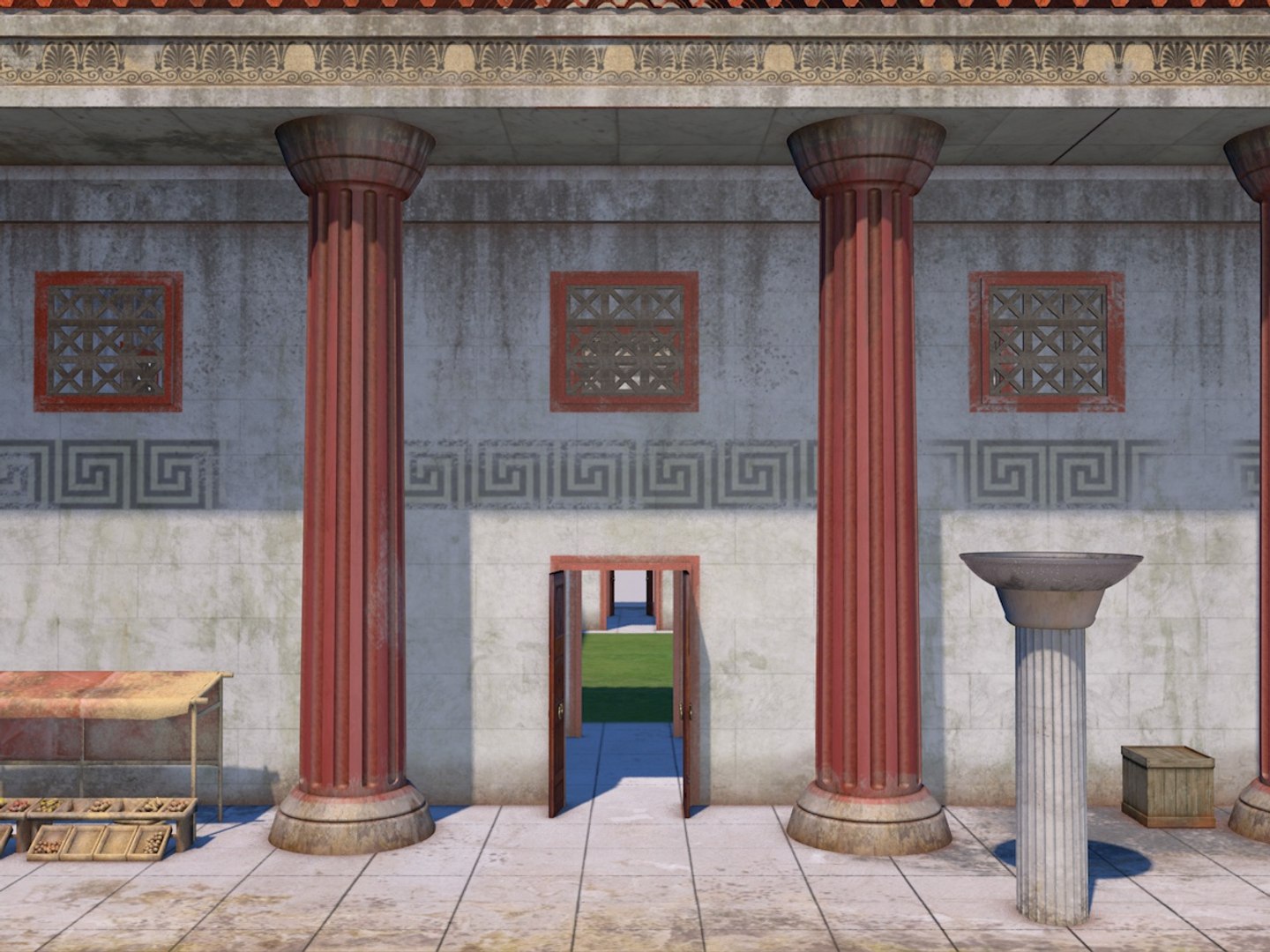 Classical Greek House 3D Model - TurboSquid 1309989