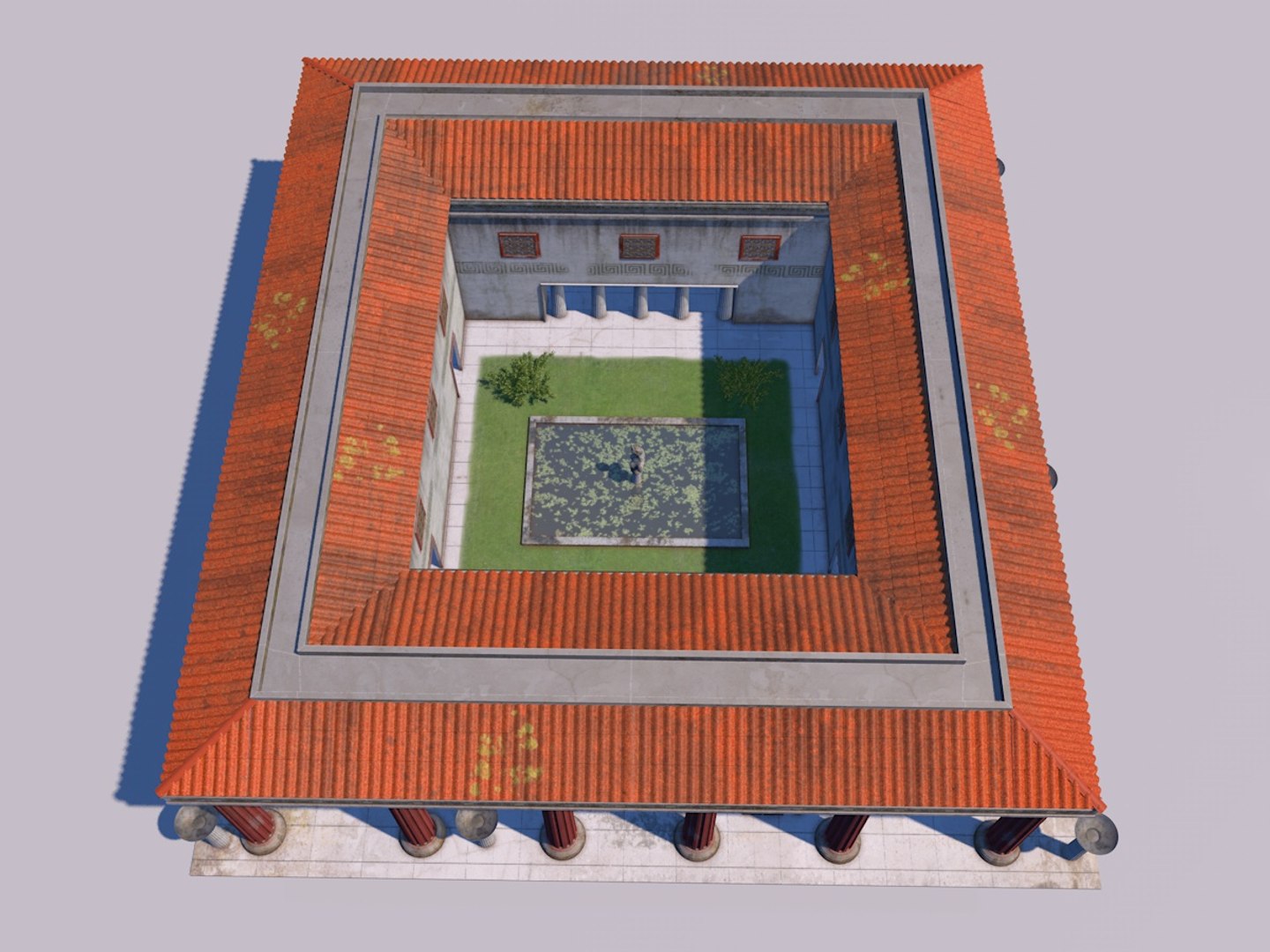 Classical Greek House 3D Model - TurboSquid 1309989