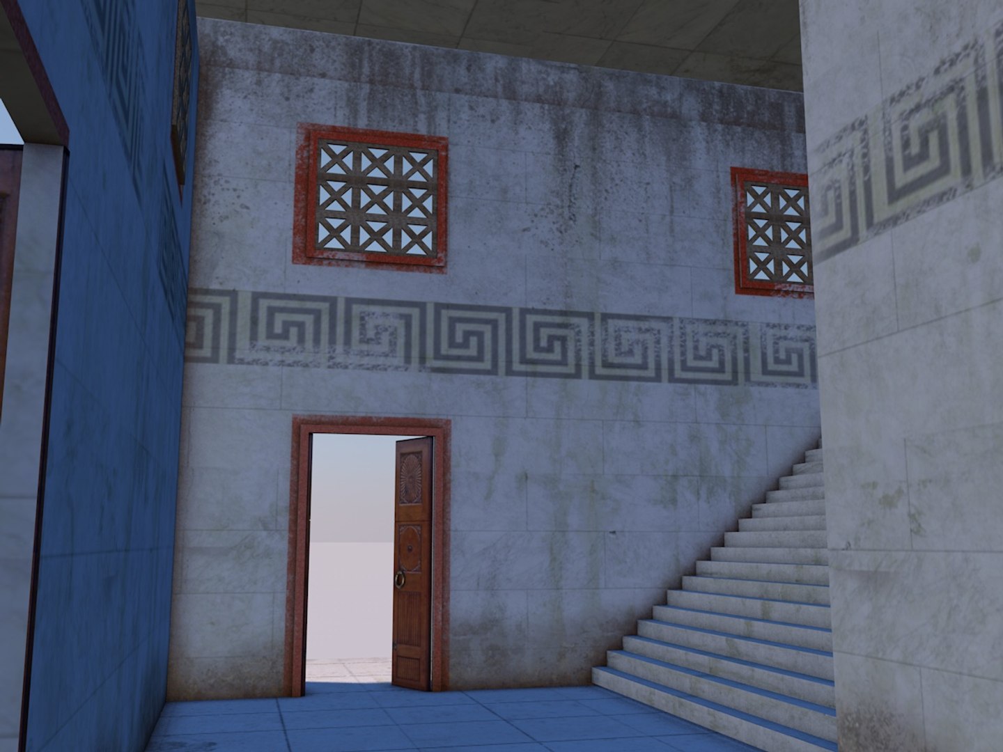 Classical Greek House 3D Model - TurboSquid 1309989