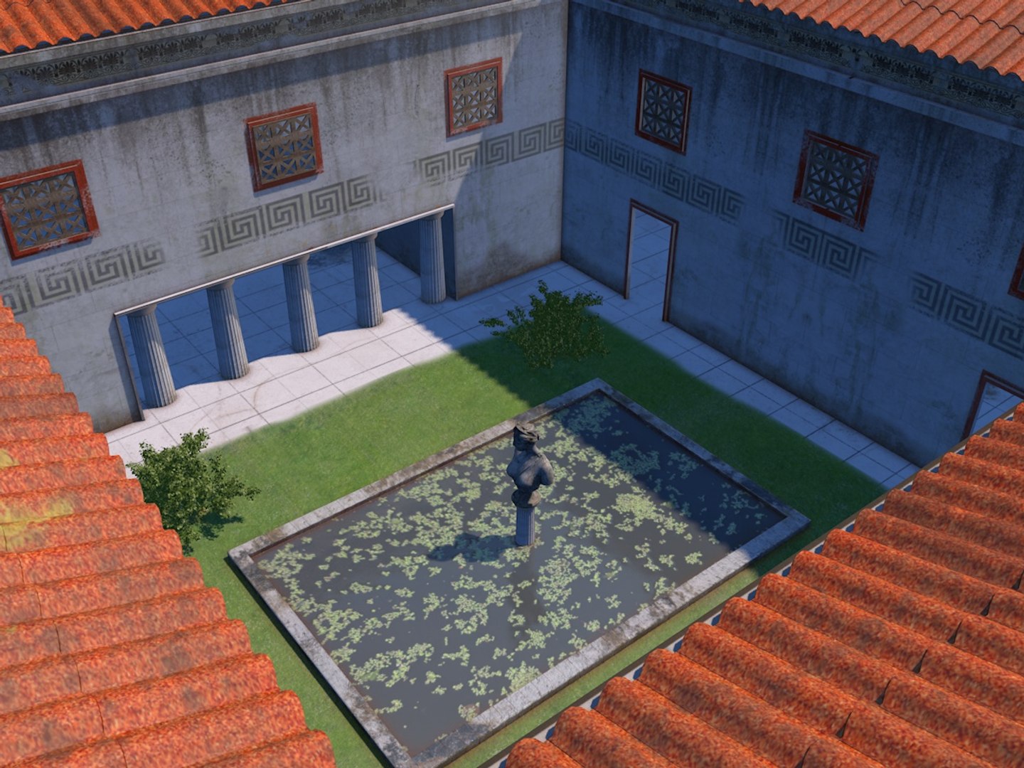 Classical Greek House 3D Model - TurboSquid 1309989