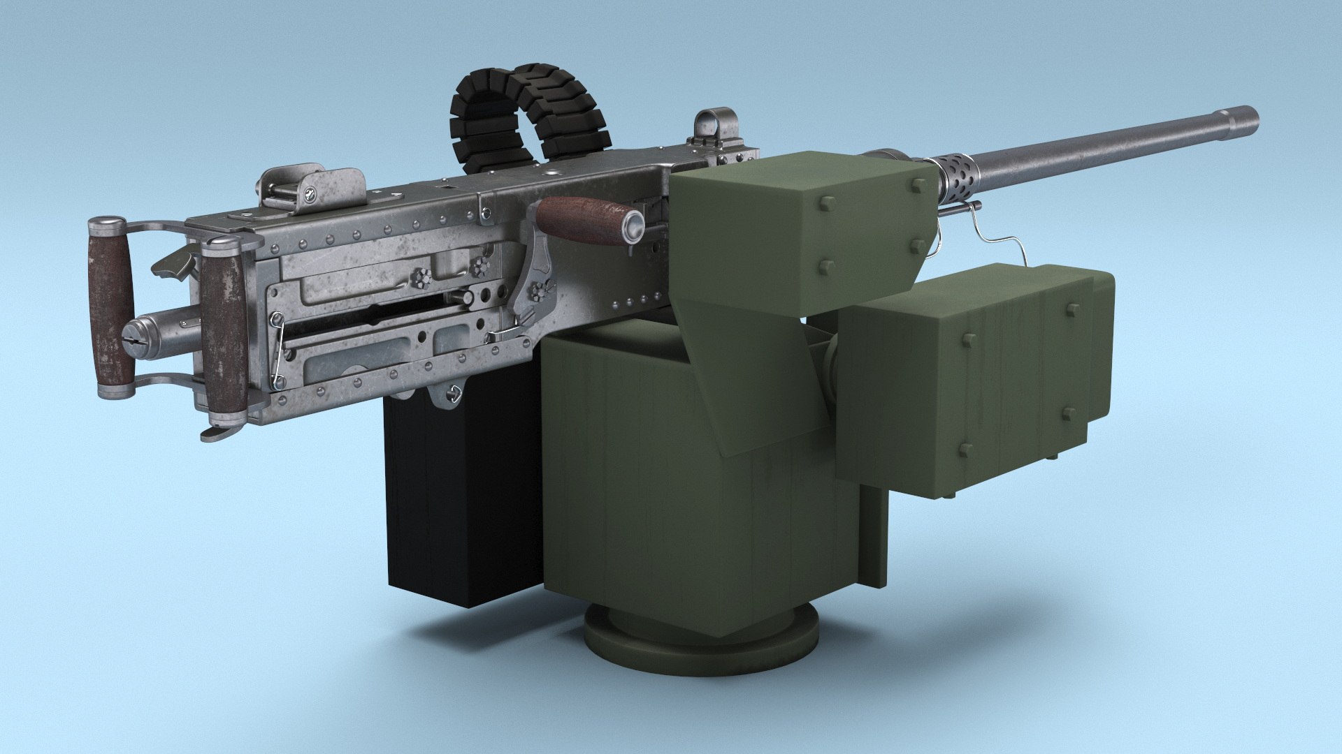 3D Model Browning M2 Heavy Machine Gun - TurboSquid 2499933