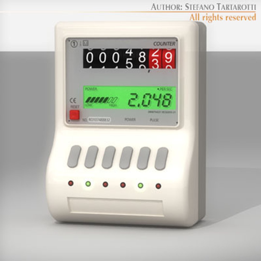 Power Counter 3d Model