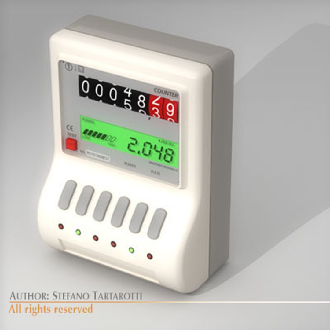 Power Counter 3d Model