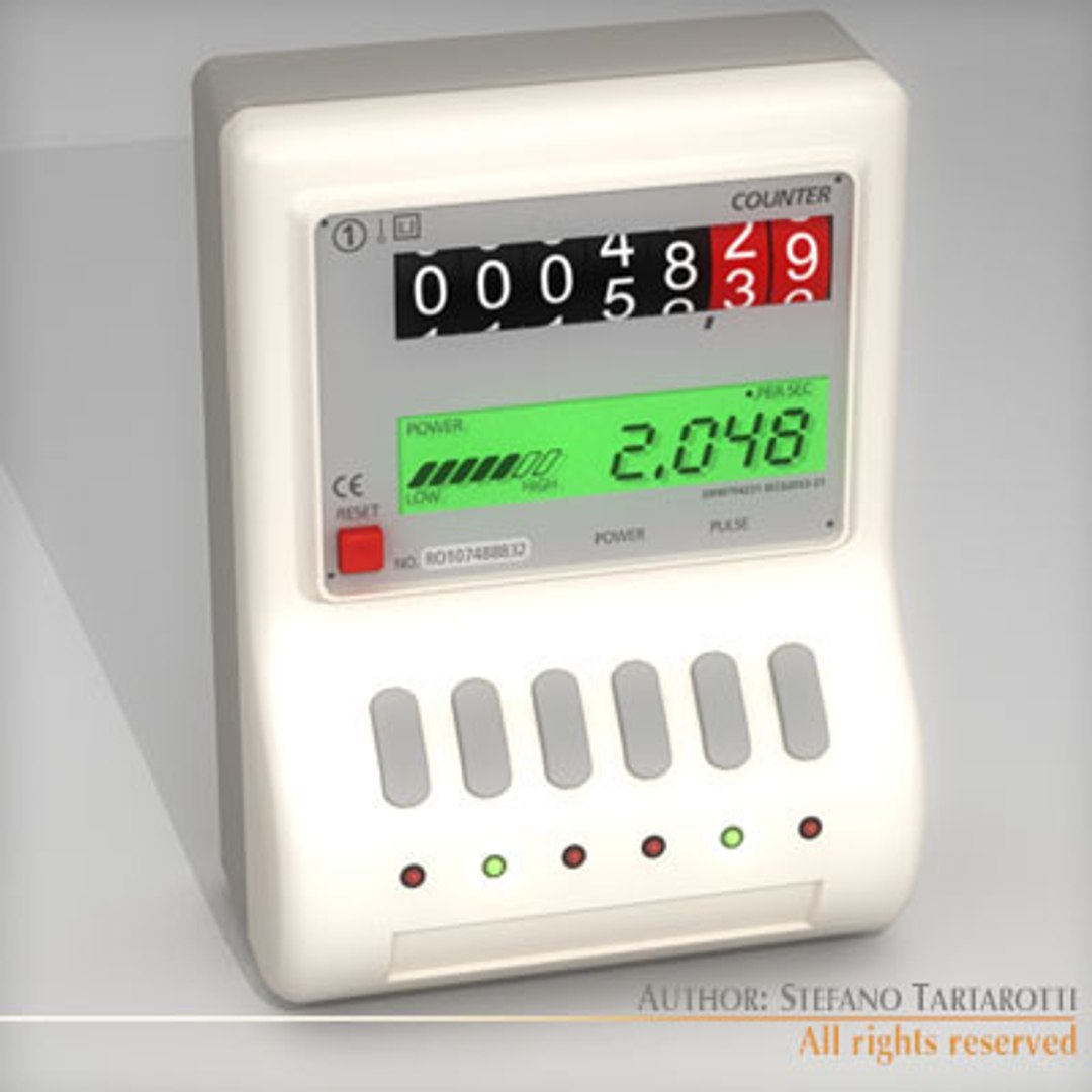 Power Counter 3d Model