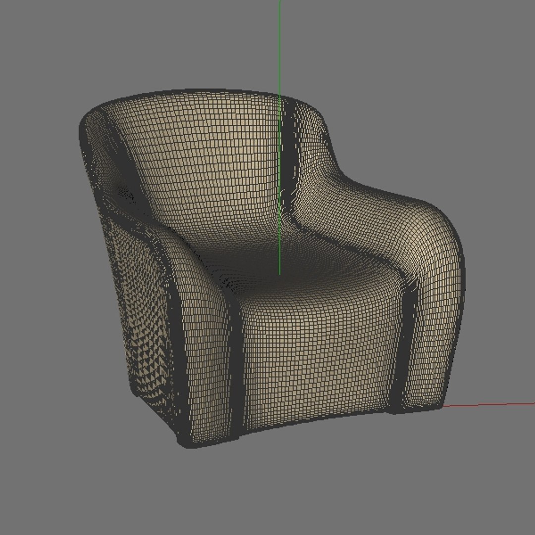 3d Model Realistic Armchair