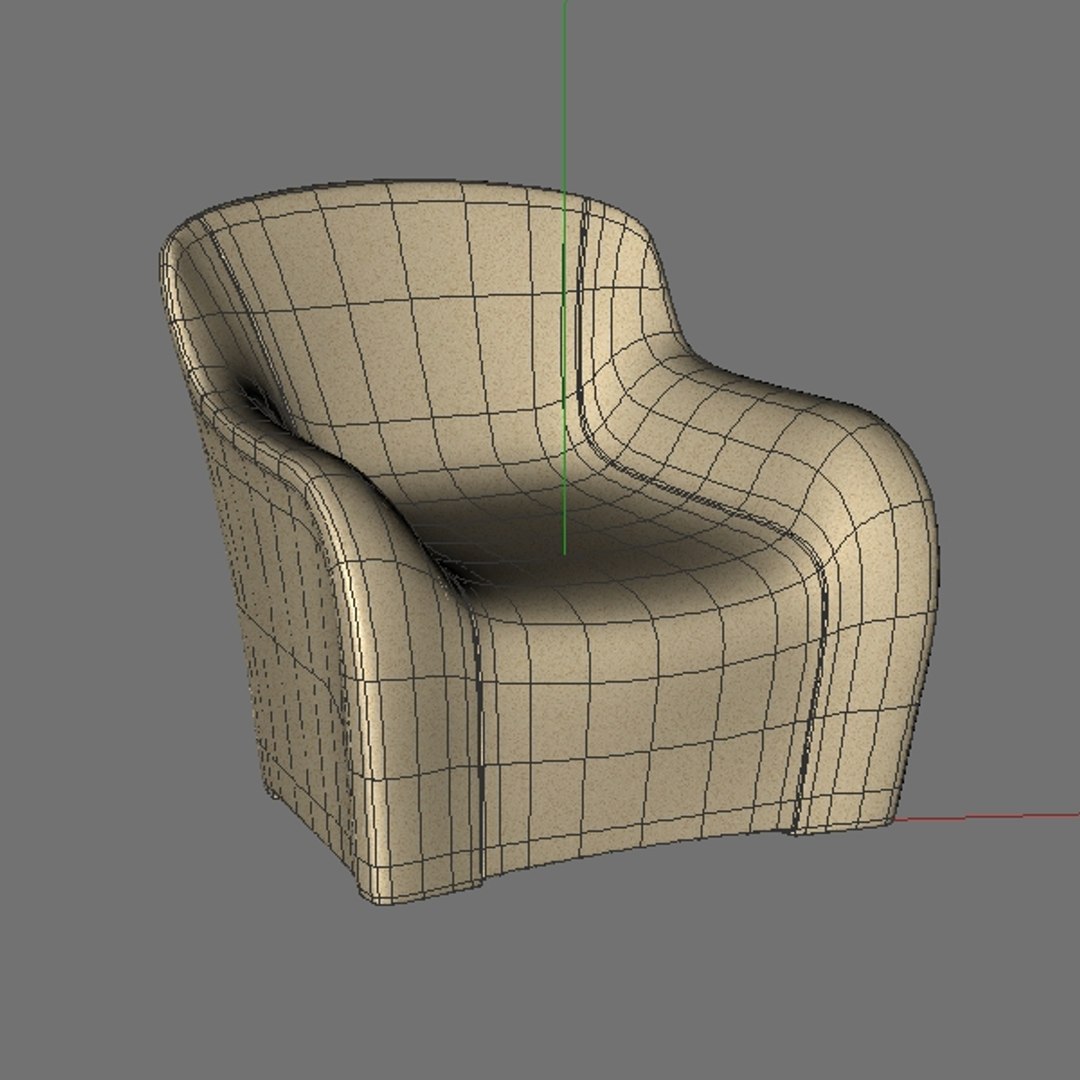 3d Model Realistic Armchair