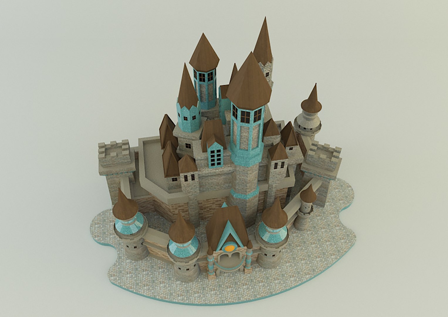 3D Cinderella Castle - TurboSquid 2056079