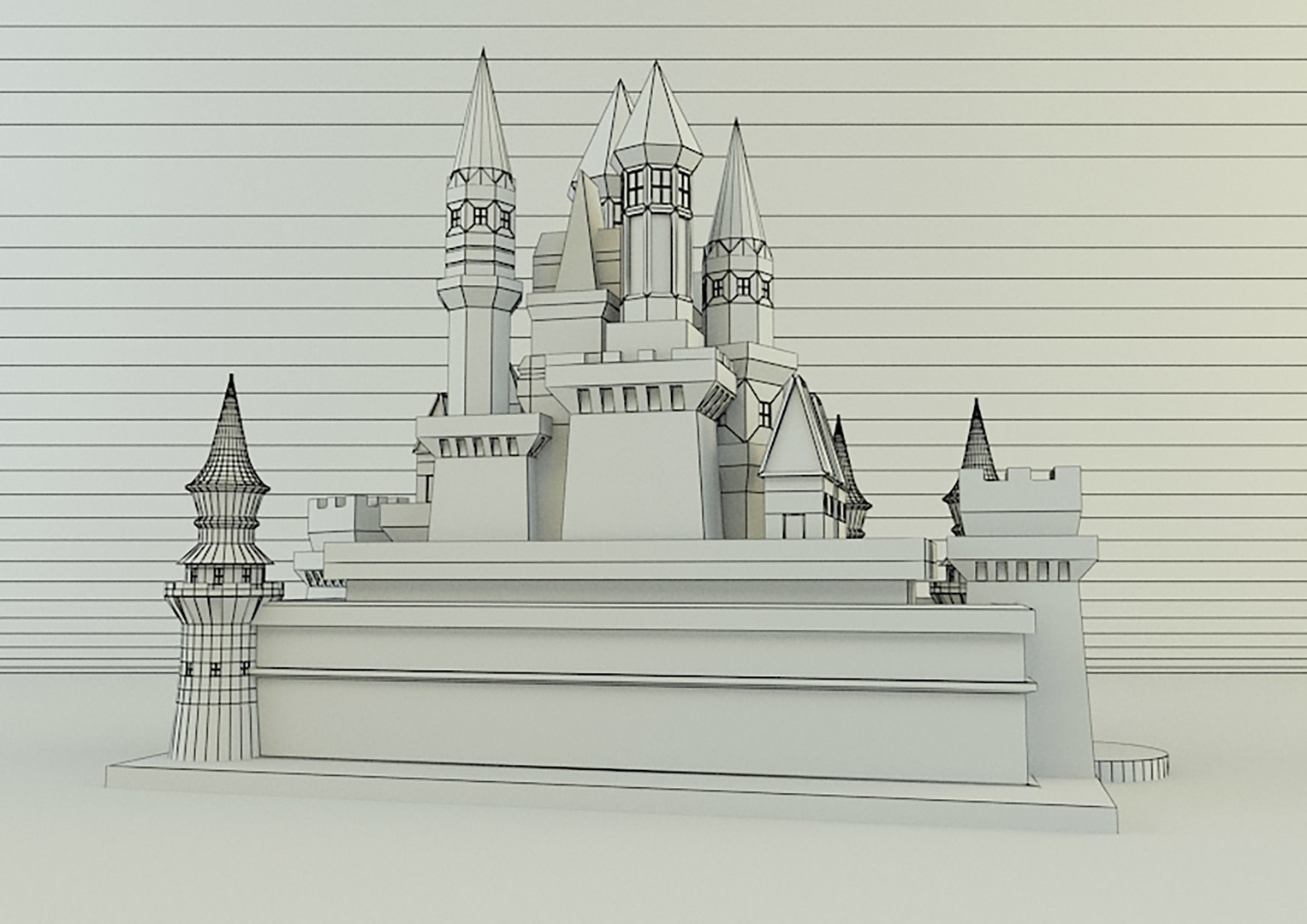 3D Cinderella Castle - TurboSquid 2056079