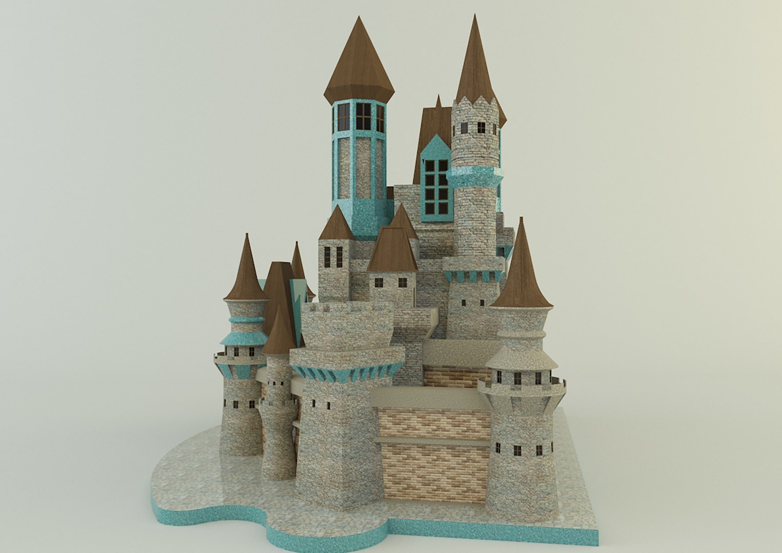 3D Cinderella Castle - TurboSquid 2056079